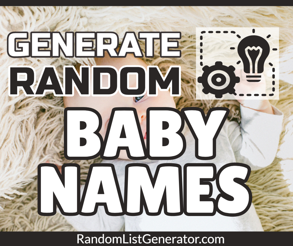 Random Popular Baby Names Generator